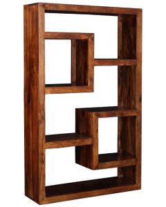 Mango Wood Bookcases | Solid Dark Wooden Bookshelf | Dakota | Reclaimed