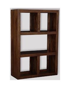 Mango Wood Bookcases | Solid Dark Wooden Bookshelf | Dakota | Reclaimed