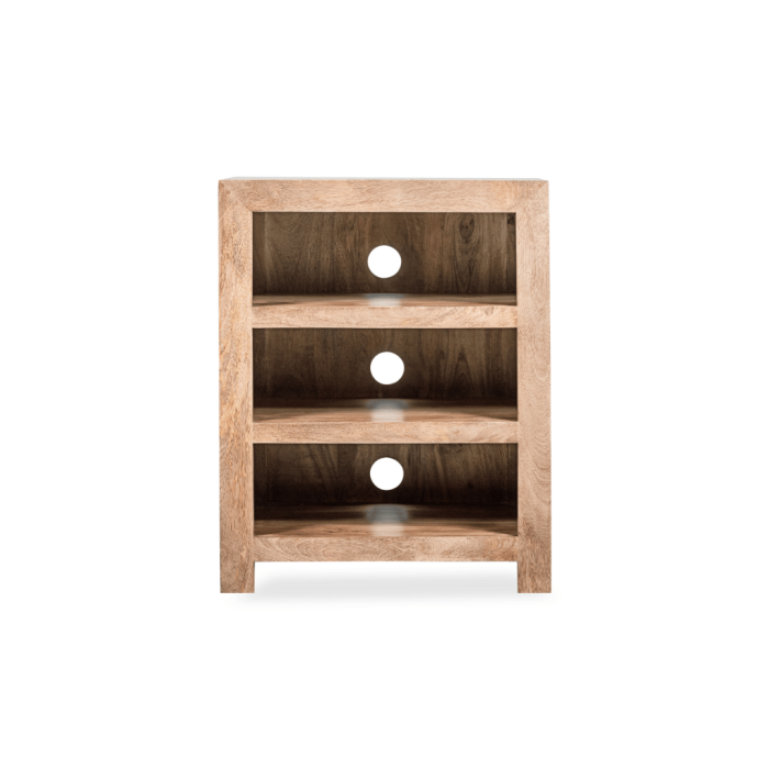 Oak Dakota Small Hi-Fi Unit | Solid Mango Wood Media Stand