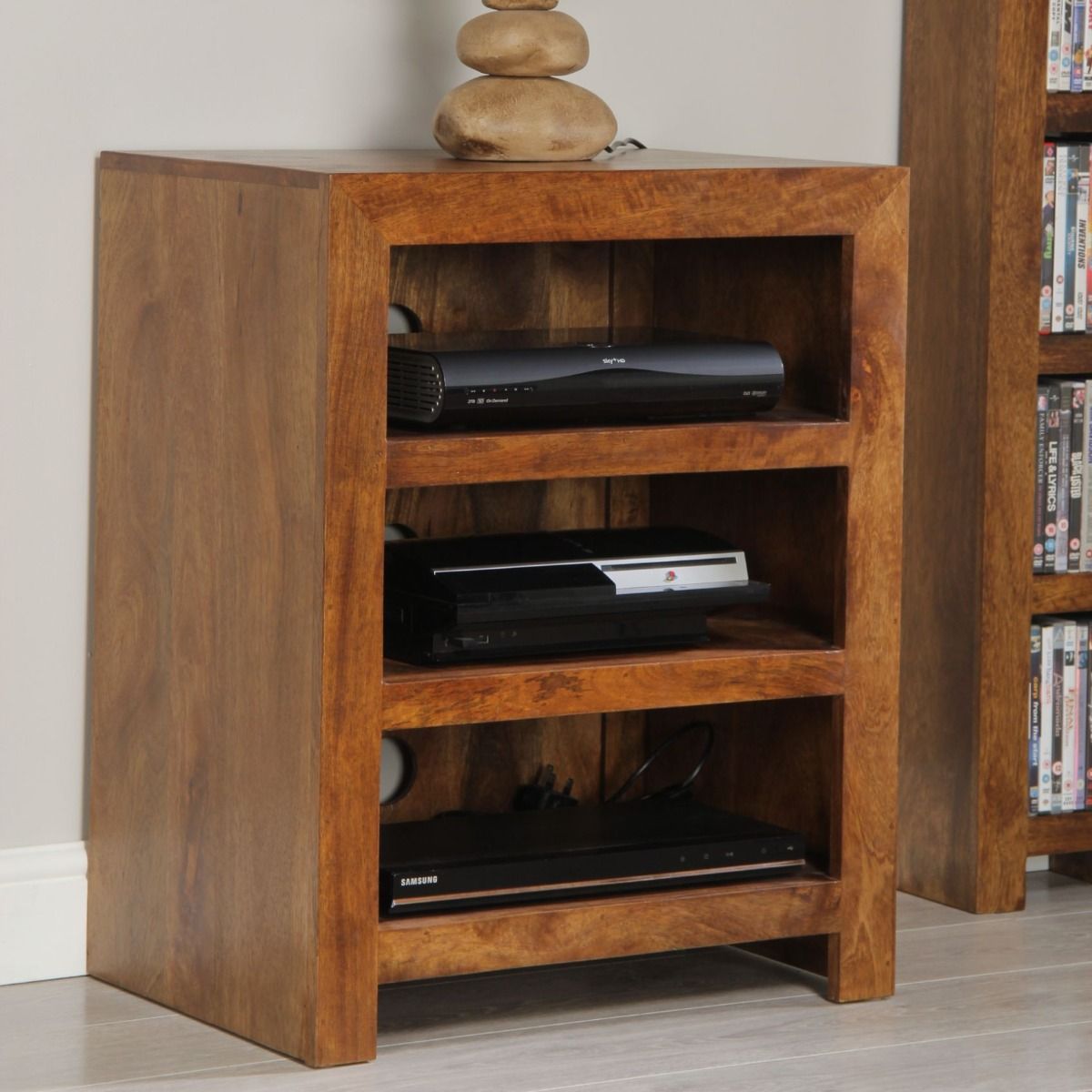 Dakota Dark Small Hi-Fi Unit | Living Room Furniture